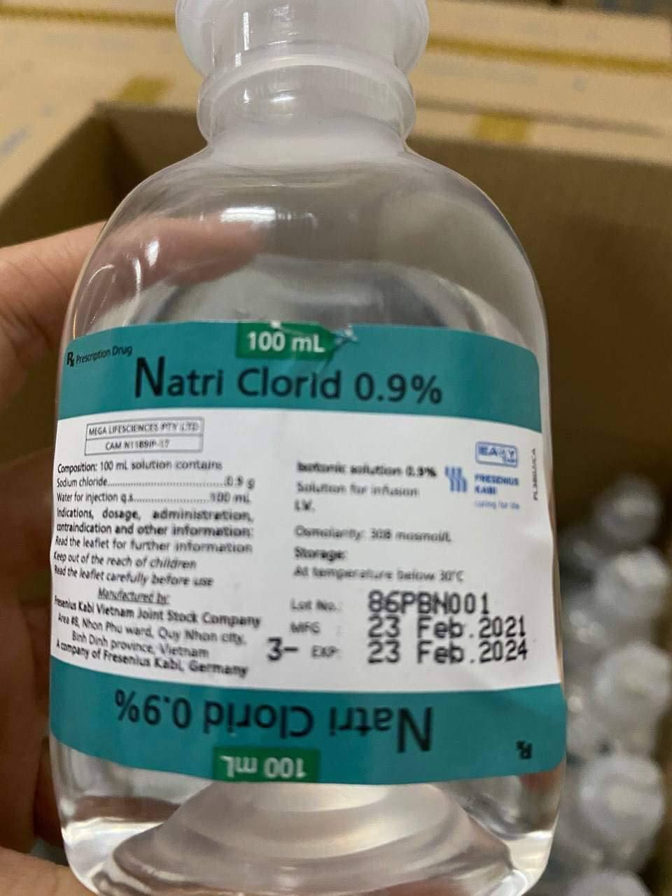 Natri Clorid 0.9% Fresenius Kabi Bidiphar (B/100ml) - បាយមេដ ខេមបូឌា - Buymed Cambodia ...