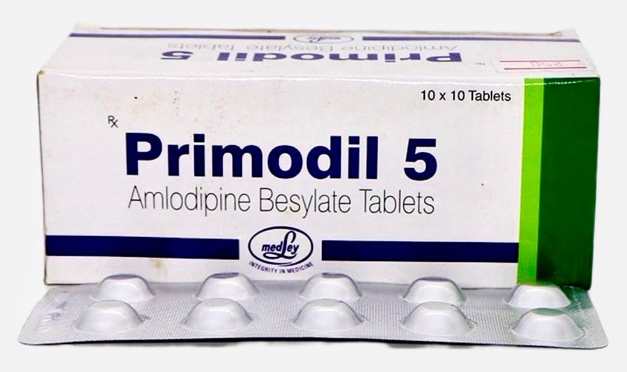 Primodil amlodipine 5mg medley (box/100tab) - បាយមេដ ខេមបូឌា - Buymed ...