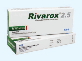 RIVAROX 2.5mg Tablet SKF (30's/Box) - បាយមេដ ខេមបូឌា - Buymed Cambodia ...