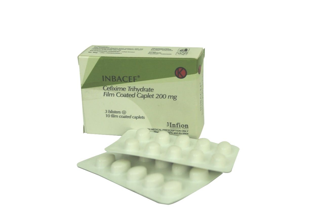 Inbacef 200mg Bernofarm (B/3x10 Caplets) - បាយមេដ ខេមបូឌា - Buymed ...