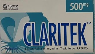 Claritek 500mg Getz (B/10 Tabs) - បាយមេដ ខេមបូឌា - Buymed Cambodia ...