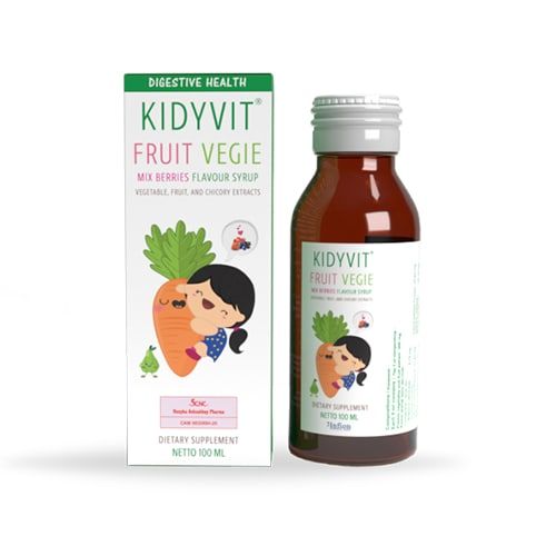 Kidyvit Fruit Vegie Mix berries flavour syrup Bernofarm (B/100 ml ...