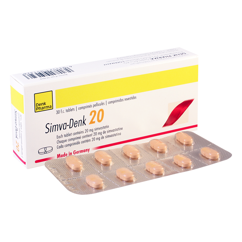 SIMVA-DENK 20mg Denkpharma (10 Tabsx3/Box) - បាយមេដ ខេមបូឌា - Buymed ...