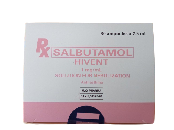 Hivent Salbutamol 1mg/ml Solution (B/30Ampx2.5ml) - បាយមេដ ខេមបូឌា ...