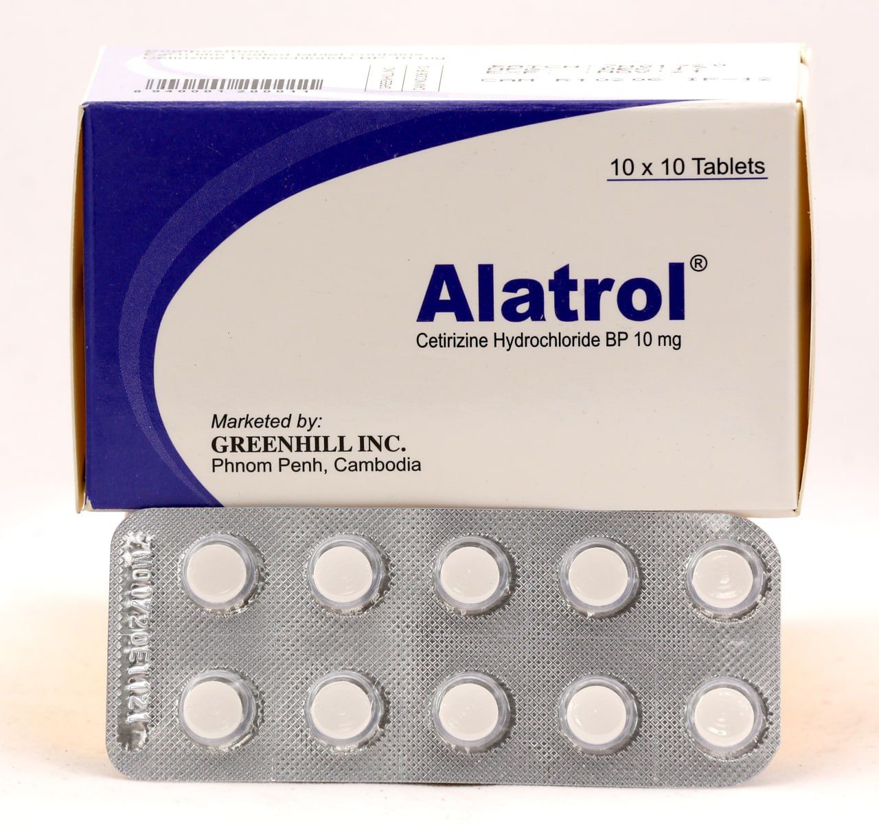 Alatrol 10 Tablet Square (B/10x10 Tabs) - បាយមេដ ខេមបូឌា - Buymed ...