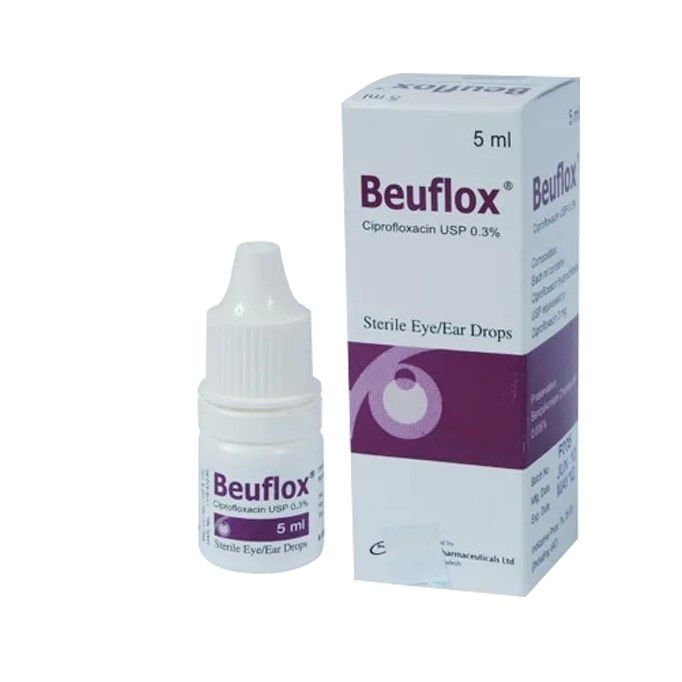 Beuflox eye/ear drops ciprofloxacin 3mg incepta (box/bot/5ml) - បាយមេដ ...