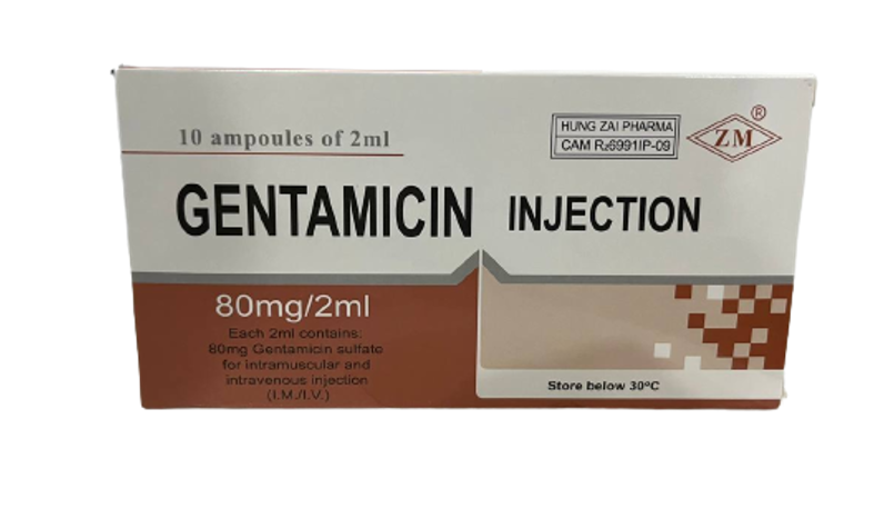 Gentamicin Injection 80mg/2ml ZM (box/10amp/2ml) - បាយមេដ ខេមបូឌា - Buymed Cambodia ...