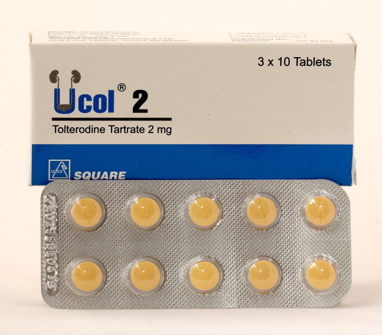 Ucol 2mg Tablets Square (B/3x10 Tabs) - បាយមេដ ខេមបូឌា - Buymed ...