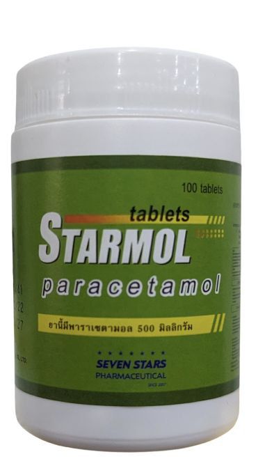 Starmol green paracetamol 500mg seven stars (bot/100tab) - បាយមេដ ...