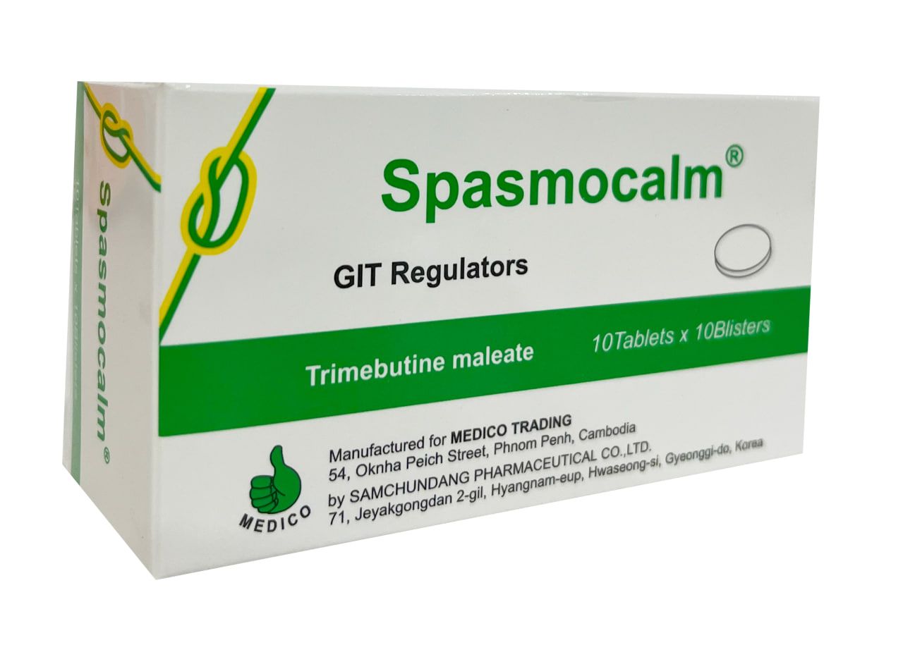 Spasmocalm Medico (B/100 Tabs) - បាយមេដ ខេមបូឌា - Buymed Cambodia ...