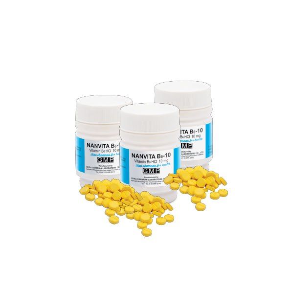 Nanvita B6-10mg Yellow Chea Chamnan (Bottle/100 Tabs) - បាយមេដ ខេមបូឌា ...