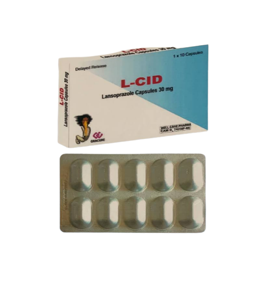 L-cid lansoprazole 30mg gracure (box/10cap) - បាយមេដ ខេមបូឌា - Buymed ...