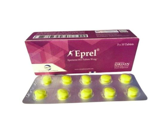 Eprel eperisone hydrochloride 50mg orion pharma (box/50tab) - បាយមេដ ...