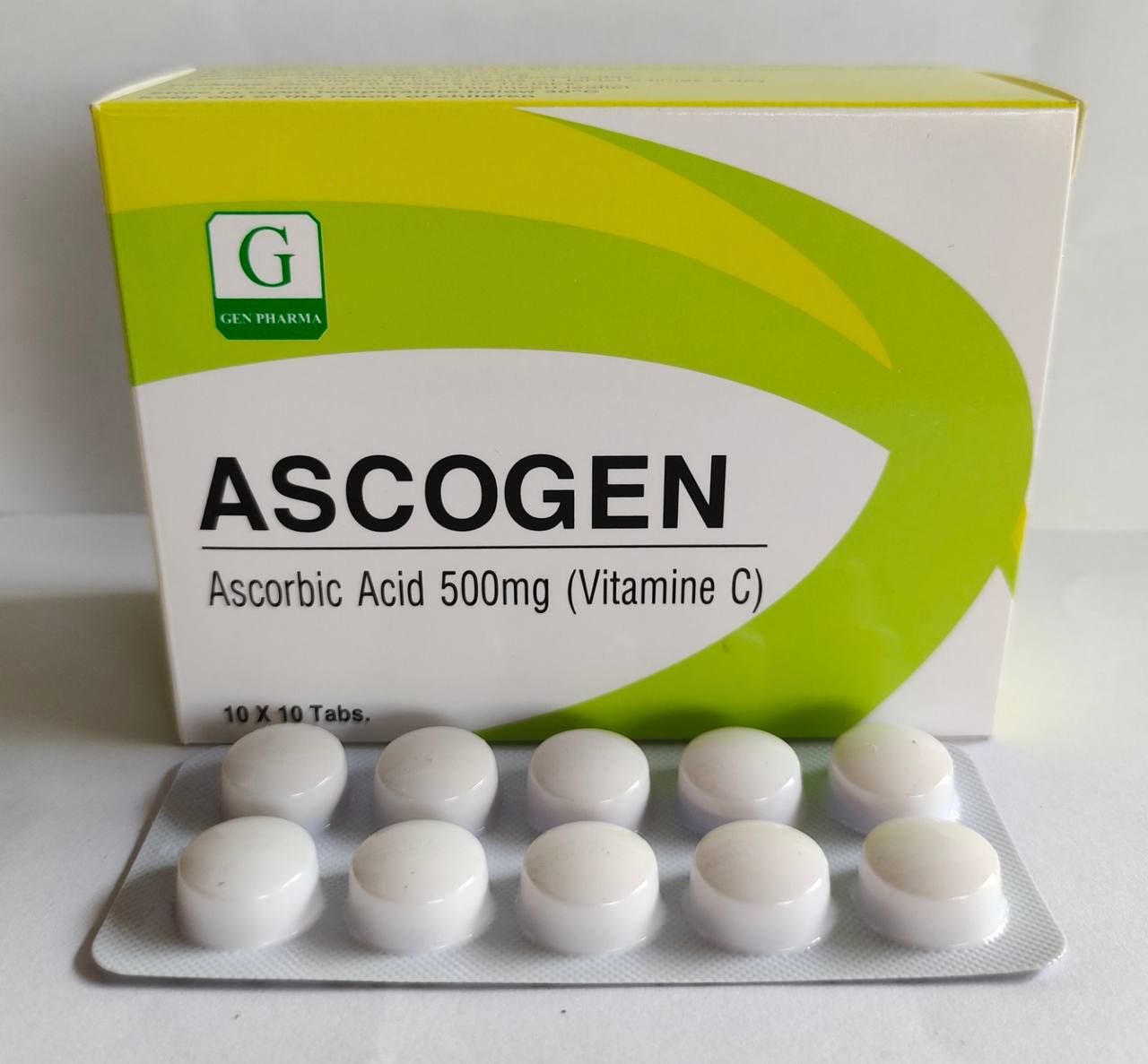 Ascogen 500mg Gen Pharma (B/10x10 Tabs) - បាយមេដ ខេមបូឌា - Buymed ...
