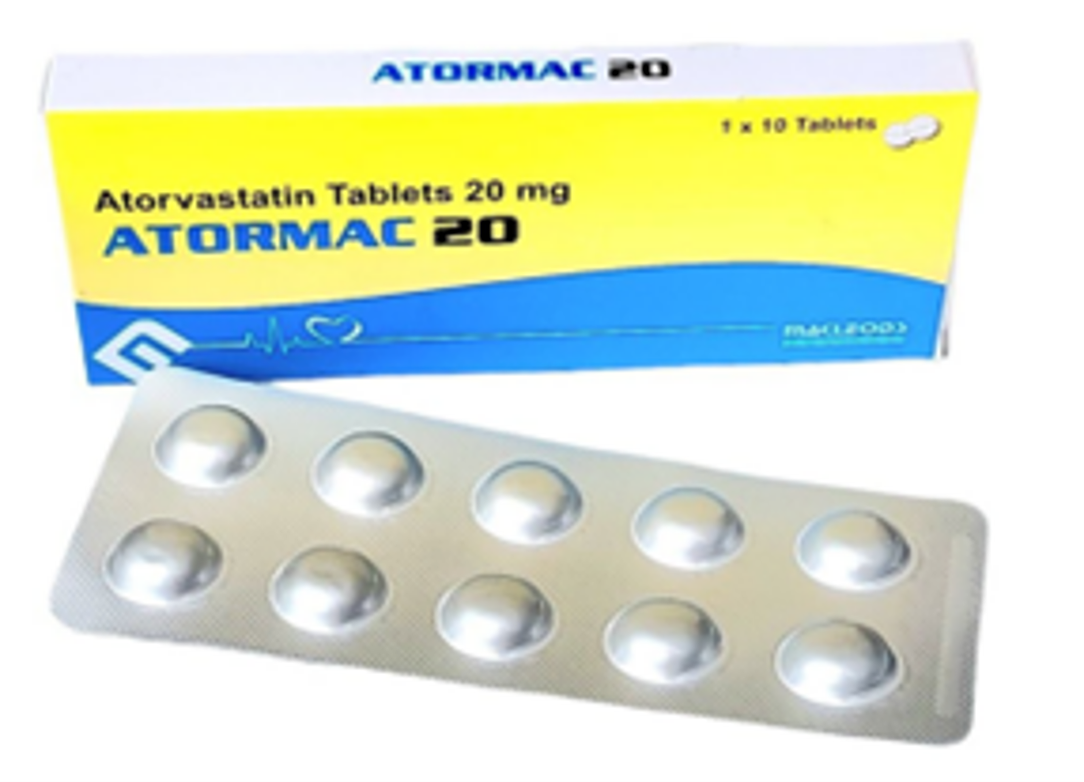 Atormac atorvastatin 20mg macloeds pharma (box/10tab) - បាយមេដ ខេមបូឌា ...