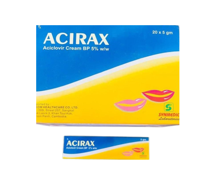 Acirax aciclivir 5% (box/20tube/5gr) - បាយមេដ ខេមបូឌា - Buymed Cambodia ...