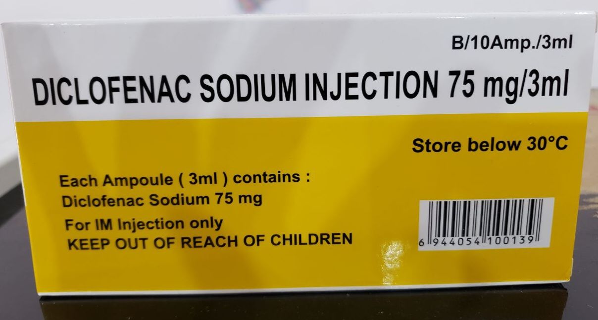 Diclofenac Inj 75mg/3ml ZPC (B/10 Amps) - បាយមេដ ខេមបូឌា - Buymed ...