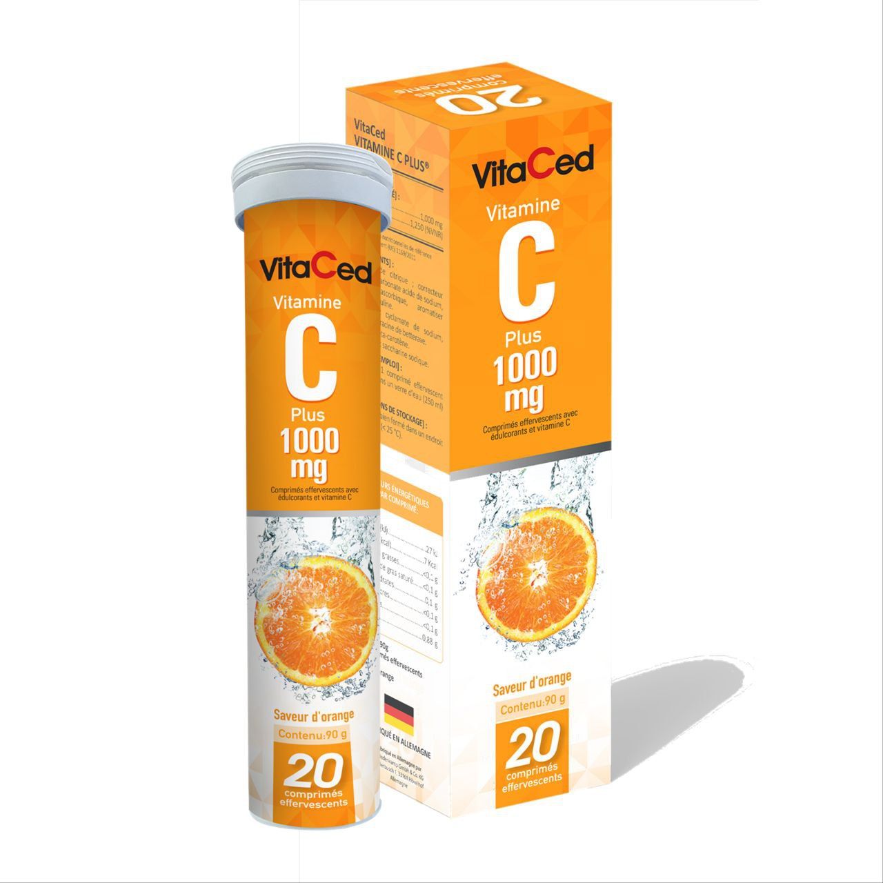 VitaCed Vitamine C Plus 1000mg EFKOFAR (Tube/20 Eff Tabs) - បាយមេដ ...