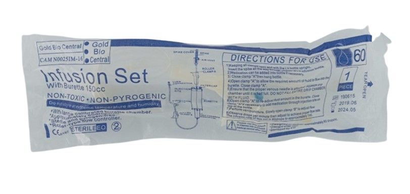 Infusion set with burette 150cc gold bio (Pack/1set) - បាយមេដ ខេមបូឌា ...