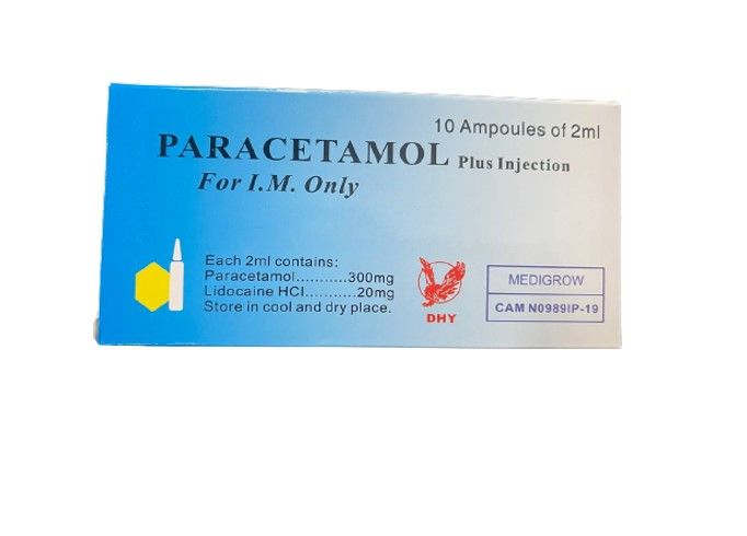 Paracetamol plus Inj 300mg/20mg dhy (box/10amp/2ml) - បាយមេដ ខេមបូឌា - Buymed Cambodia ...
