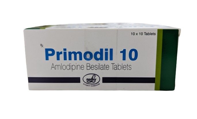 Primodil amlodipine 10mg medley (box/100tab) - បាយមេដ ខេមបូឌា - Buymed ...