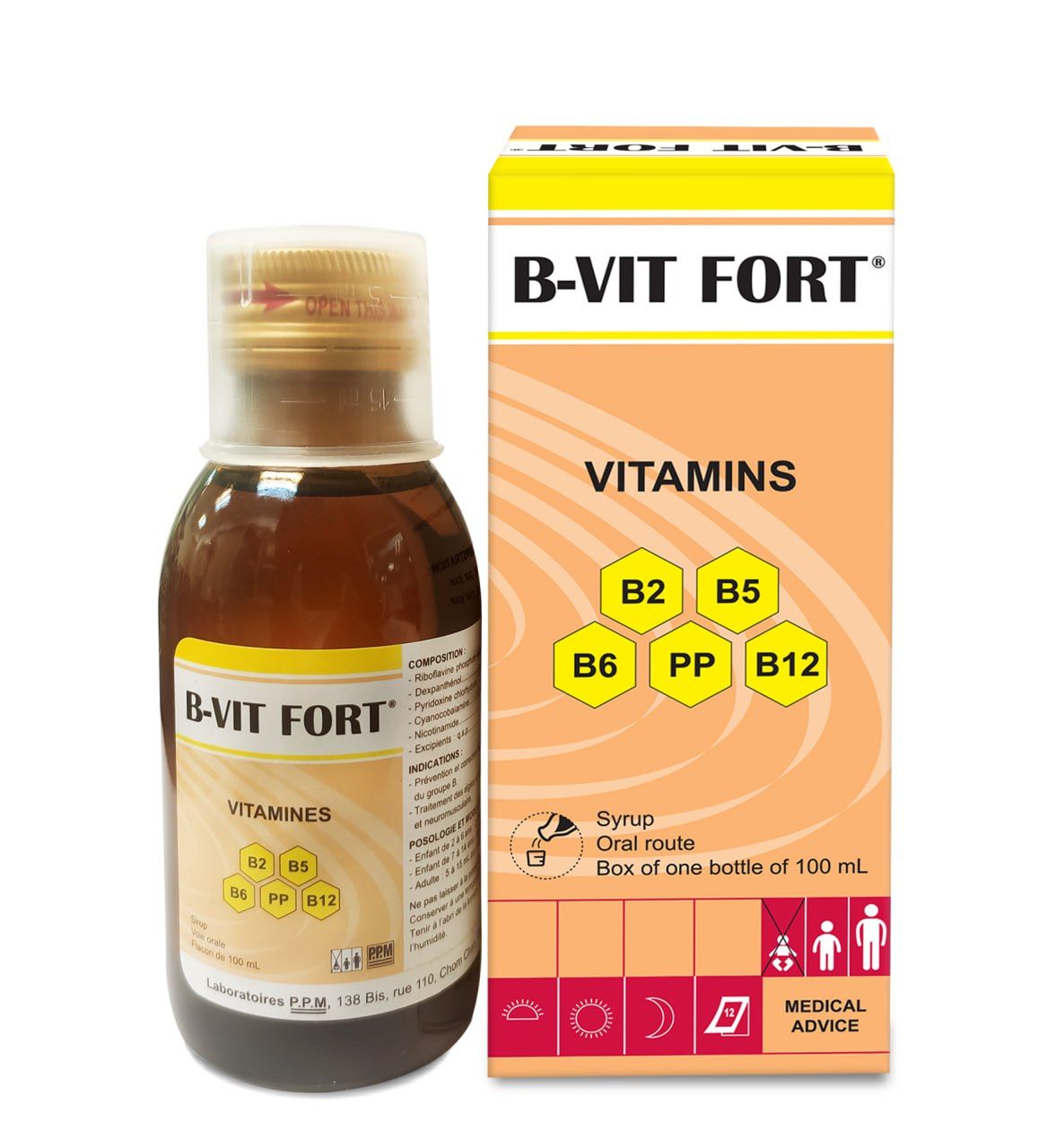B-Vit Fort Syrup PPM (Bot/100ml) - បាយមេដ ខេមបូឌា - Buymed Cambodia ...