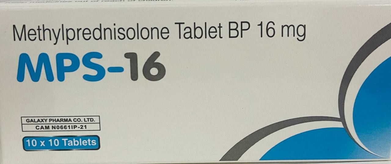 MPS-16mg Methylprednisolone Saga Pharma (B/10x10 Tablets) - បាយមេដ ...