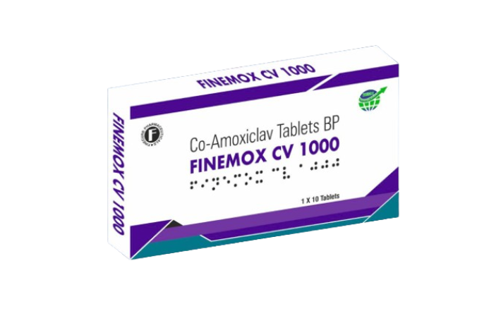 Finemox-CV Amoxiclav 1000mg zesh (box/10tab) - បាយមេដ ខេមបូឌា - Buymed ...