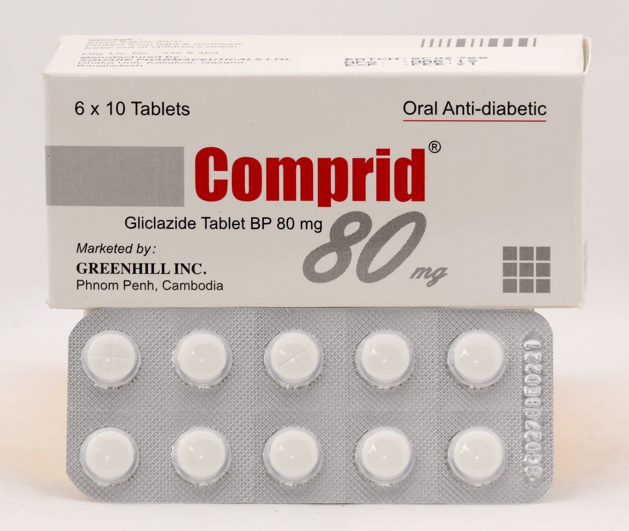 Comprid 80mg Tab Square (B/3 x 20 Tabs) - បាយមេដ ខេមបូឌា - Buymed ...