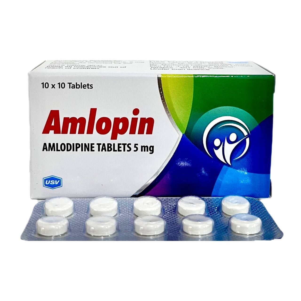Amlopin 5mg USV (10Tabs x10/Box) - បាយមេដ ខេមបូឌា - Buymed Cambodia ...