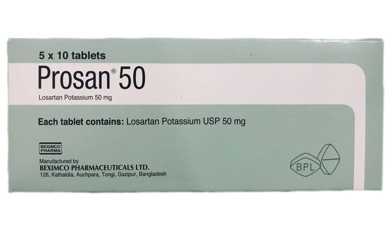 Prosan 50mg Beximco Pharma (B/5x10 Tabs) - បាយមេដ ខេមបូឌា - Buymed ...