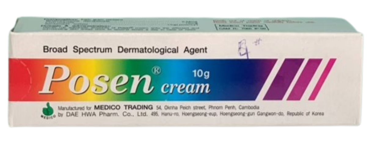 Posen Cream 10g MEDICO (B/1 Tubex10mg) - បាយមេដ ខេមបូឌា - Buymed ...