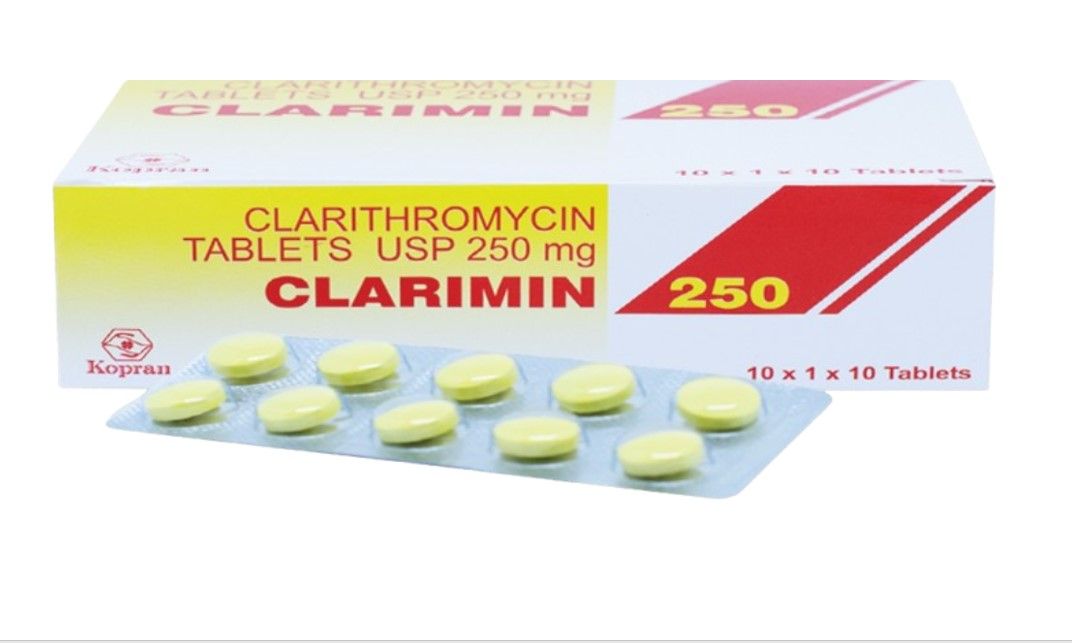 Clarimin clarithromycine 250mg kopran (box/100tab) - បាយមេដ ខេមបូឌា ...