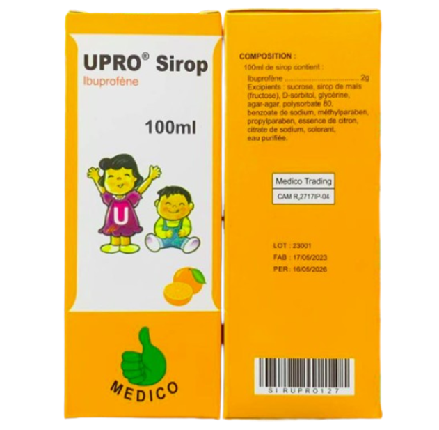 UPRO Sirop Ibuprofen 100ml Medico (B/100ml) - បាយមេដ ខេមបូឌា - Buymed Cambodia ...