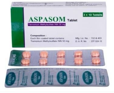 Aspasom tiemonium methylsulphate 50mg kemiko (box/30tab) - បាយមេដ ...