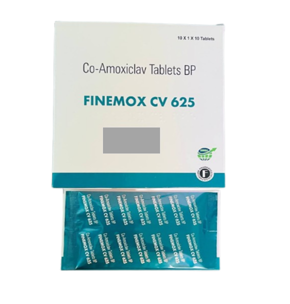 Finemox-CV 625mg zesh (box/100tab) - បាយមេដ ខេមបូឌា - Buymed Cambodia ...