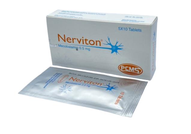 Nerviton mecobalamine 0.5mg opsonin pharma (box/50tab)... - បាយមេដ ...