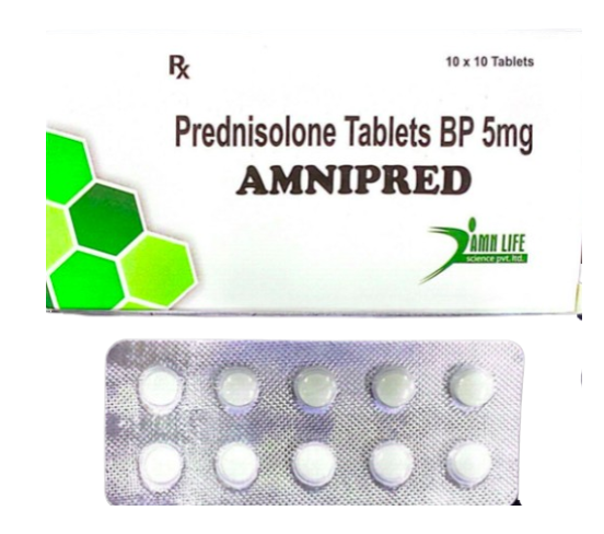 Amnipred prednisolone 5mg amn life (box/100tab) - បាយមេដ ខេមបូឌា ...