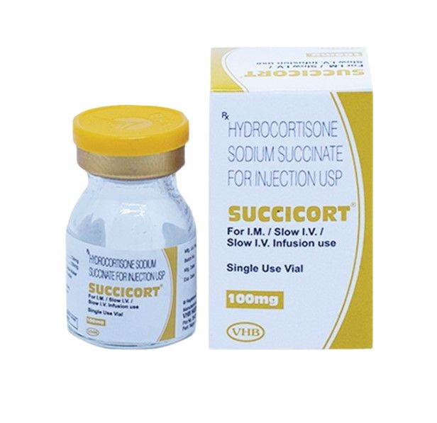 Succicort hydrocortisone sodium succinate 100mg vhb (box/1vial ...