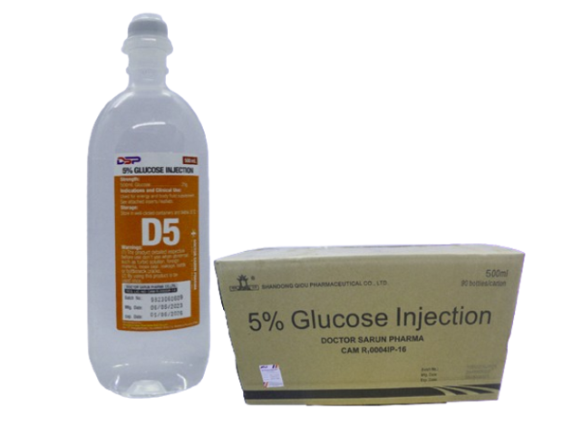 5% Glucose injection D5 shandong qidu (bot/500ml) - បាយមេដ ខេមបូឌា - Buymed Cambodia ...