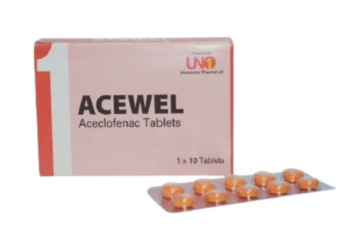 ACEWEL aceclofenac 100mg unosource (10Tab/Box) - បាយមេដ ខេមបូឌា ...