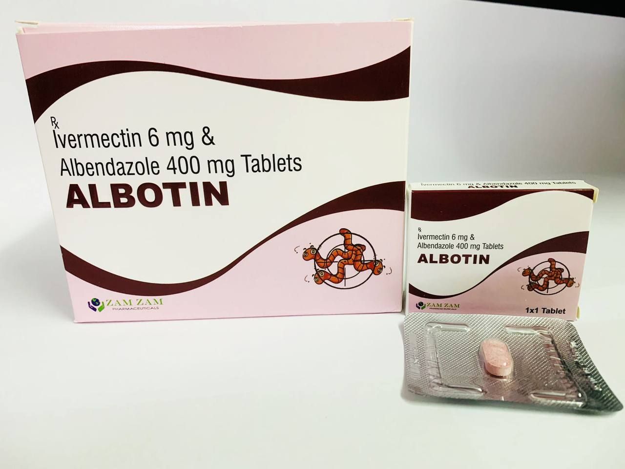 Albotin 400mg/6mg zam zam (box/40tab) - បាយមេដ ខេមបូឌា - Buymed ...