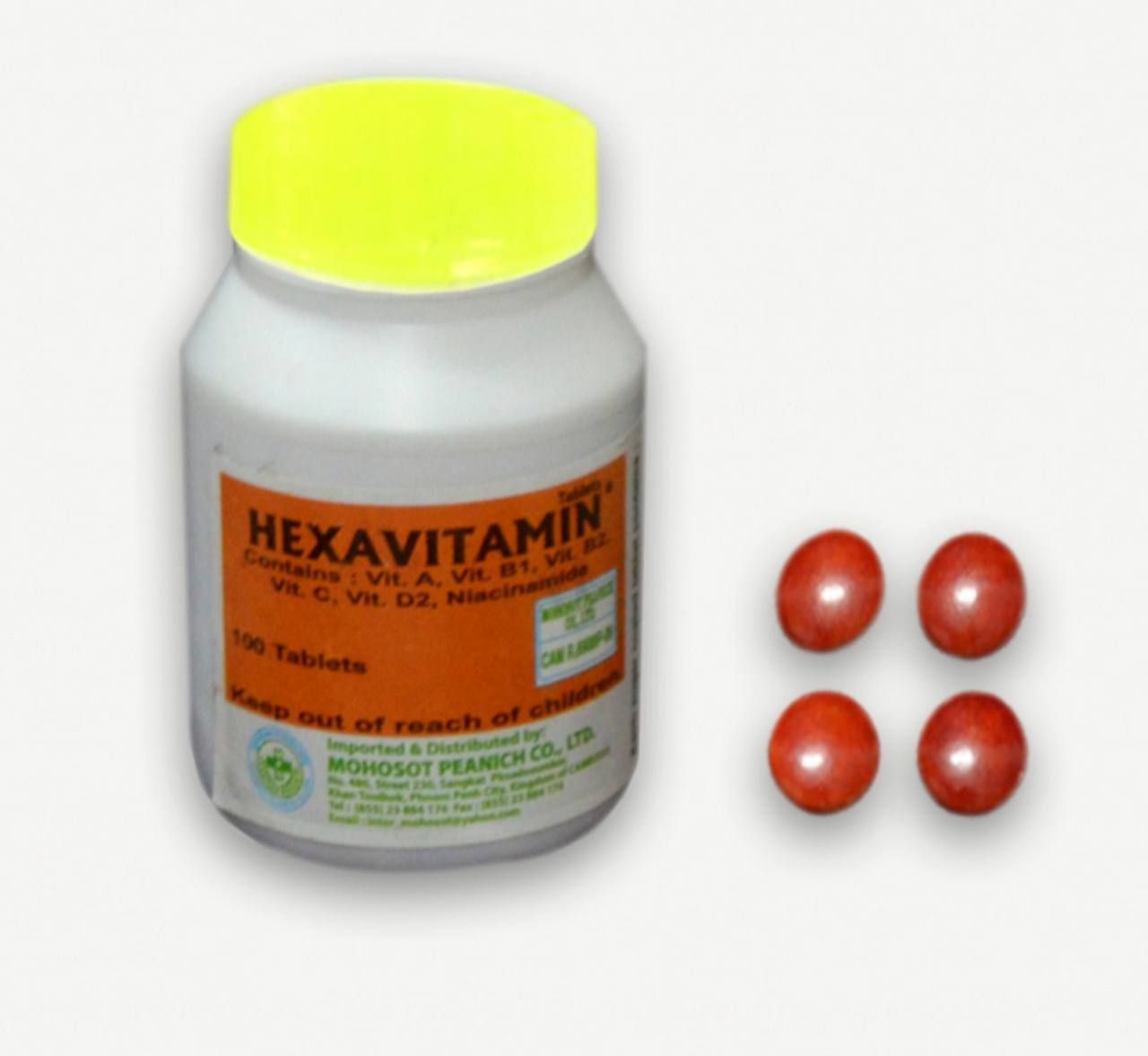 Hexavitamin utopian (bot/100tab) - បាយមេដ ខេមបូឌា - Buymed Cambodia ...