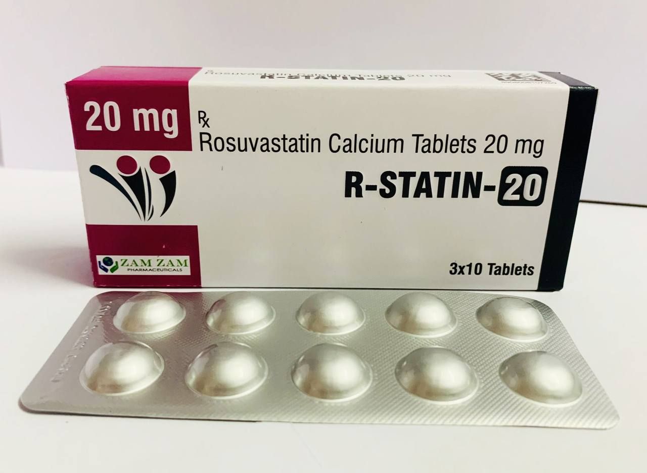 R-statin rosuvastatin calcium 20mg zam zam (box/30tab) - បាយមេដ ខេមបូឌា ...