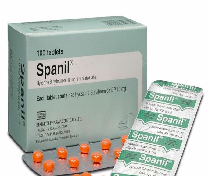 Spanil hyoscine butyl bromide 10mg beximco (box/100tab) - បាយមេដ ...
