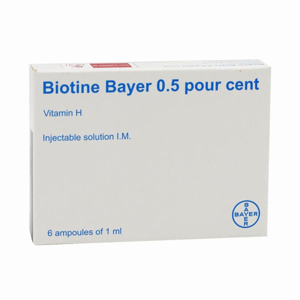 Biotin 5mg Bayer DB (B/6amp) - បាយមេដ ខេមបូឌា - Buymed Cambodia ...