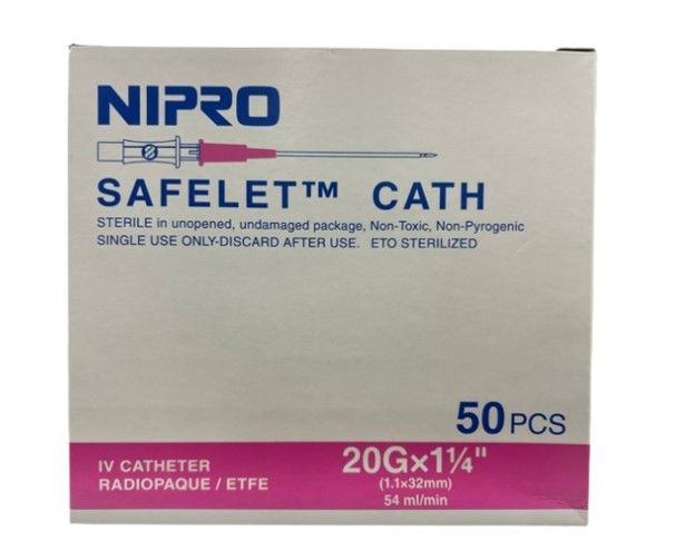 Nipro catheter 20G x 1 1/4" (box/50pcs).V - បាយមេដ ខេមបូឌា - Buymed ...