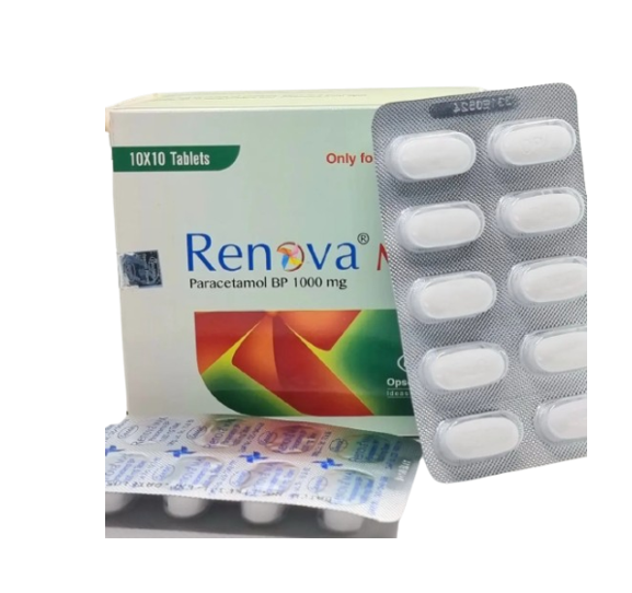 Renova max paracetamol 1000mg opsonin pharma (box/100tab)... - បាយមេដ ...