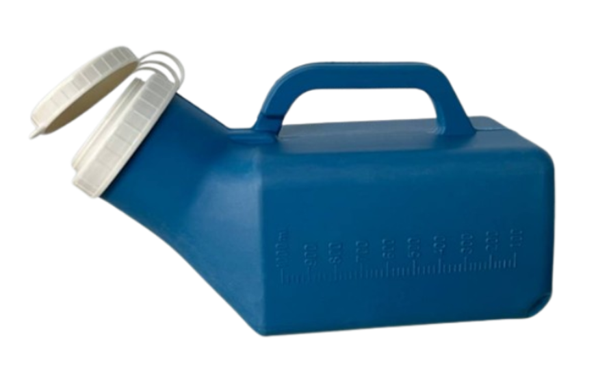 Male Spill-proof urine collection container for adult/large plastic pee ...