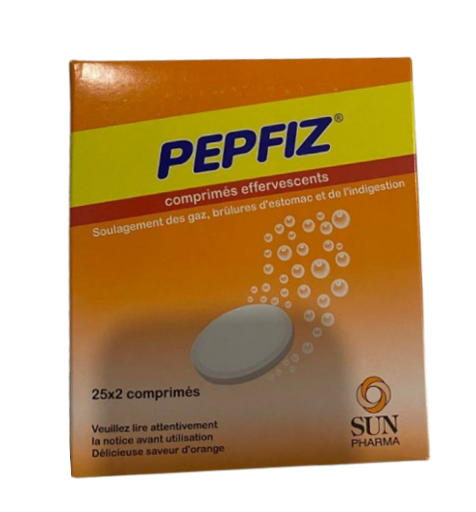Pepfiz EVT Tab Orange Sun Pharmaceuticals (B/25 x 2 Tabs) - បាយមេដ ...